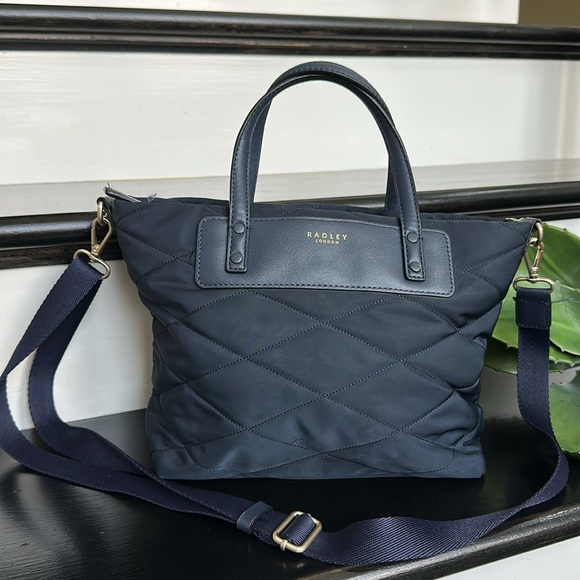 RADLEY LONDON | Bags | Radley London Quilted Nylon Shoulder Bag Purse ...